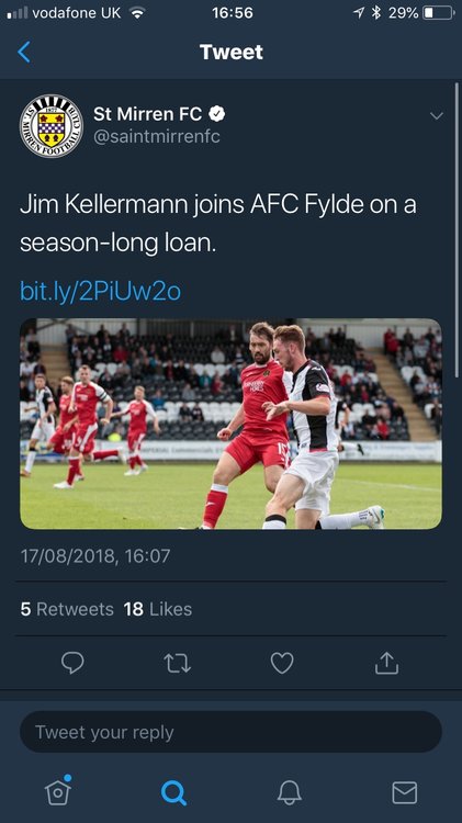 So Farewell Then Jim Kellerman 22/5/18 - 17/8/18 - General St. Mirren ...