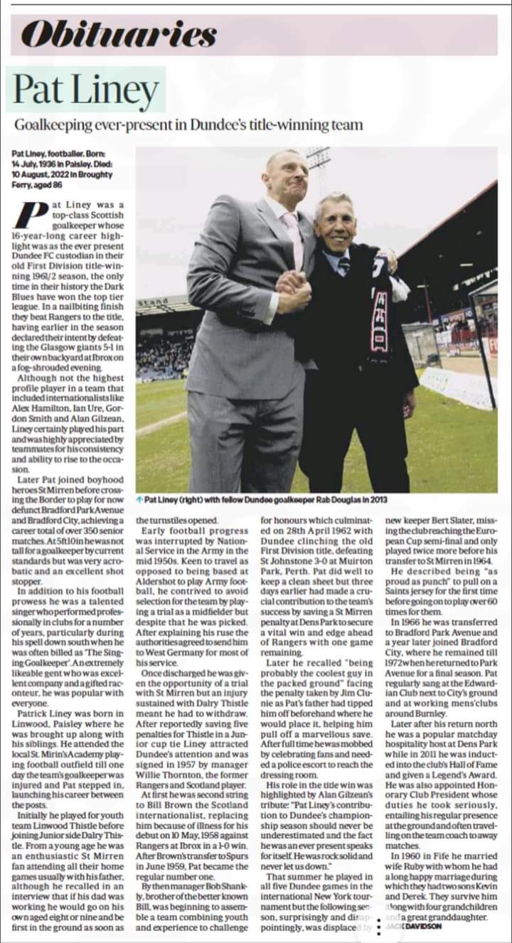 So Farewell Then Pat Liney - General St. Mirren Discussion - virtual ...