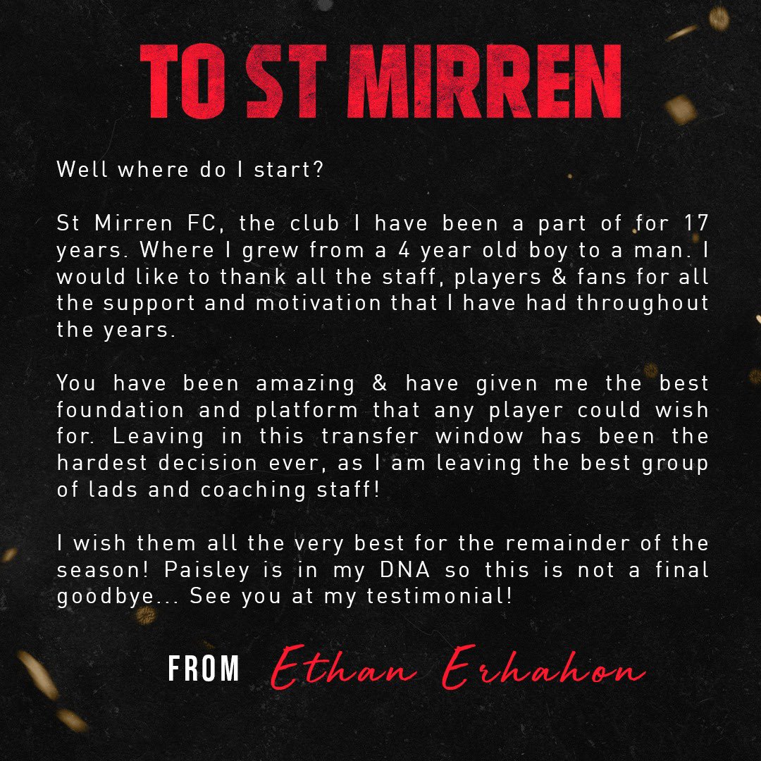 Ethan Erhahon - Page 6 - General St. Mirren Discussion - virtual west bank
